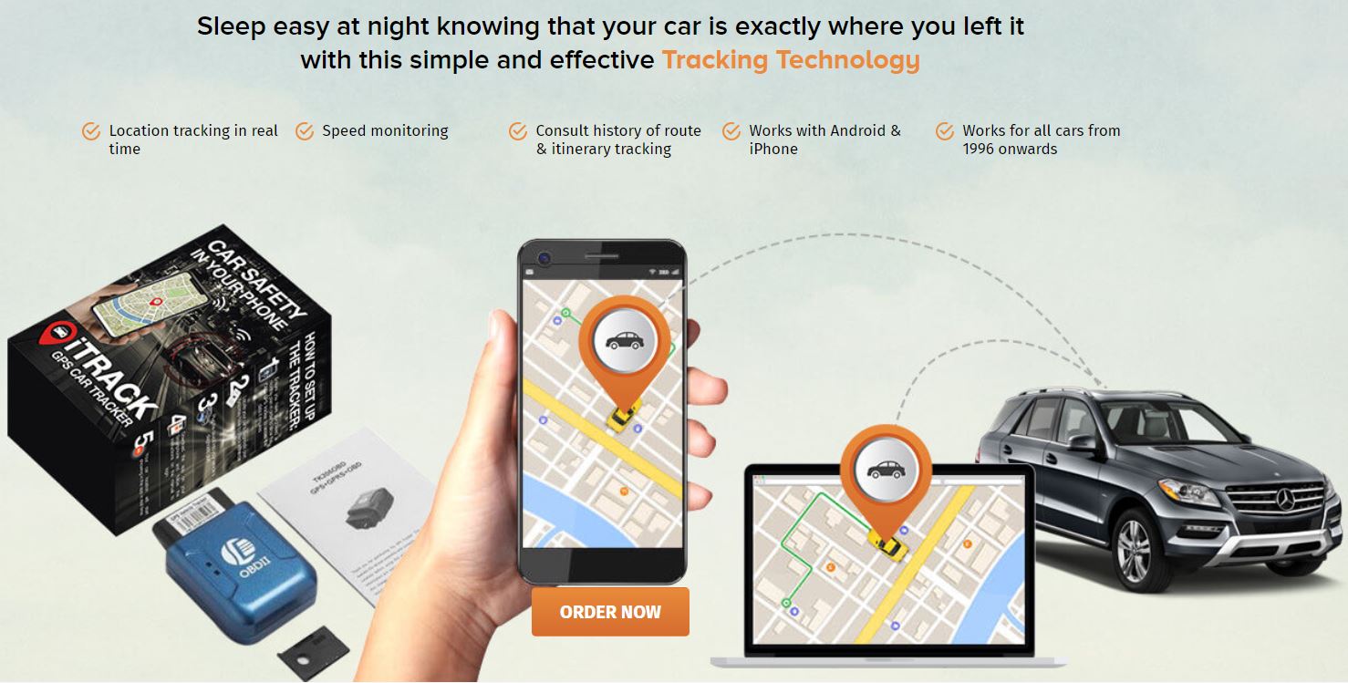 iTrack OBD2 GPS Car Tracker Device - Track Your Vehicle Runining Status
